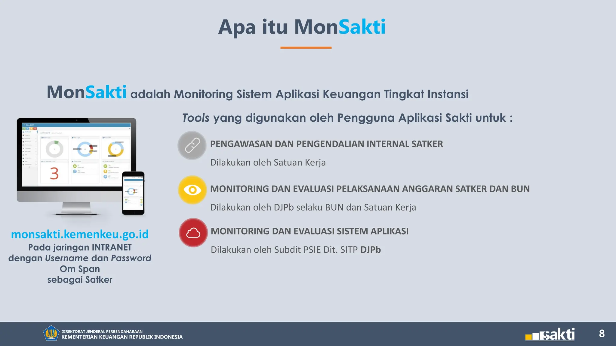 Petunjuk penggunaan aplikasi sakti kementerian keuangan | PDF