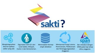 Petunjuk penggunaan aplikasi sakti kementerian keuangan | PDF