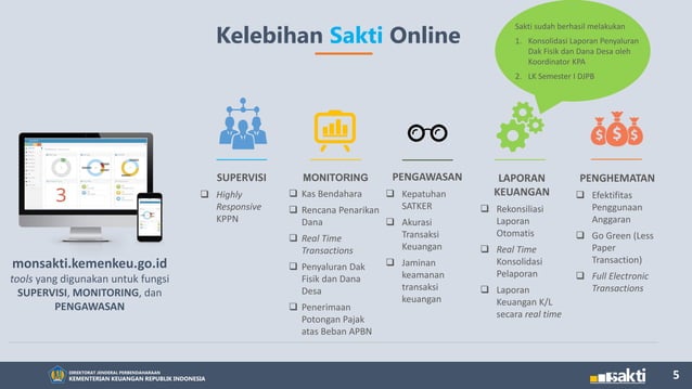 Petunjuk penggunaan aplikasi sakti kementerian keuangan | PDF