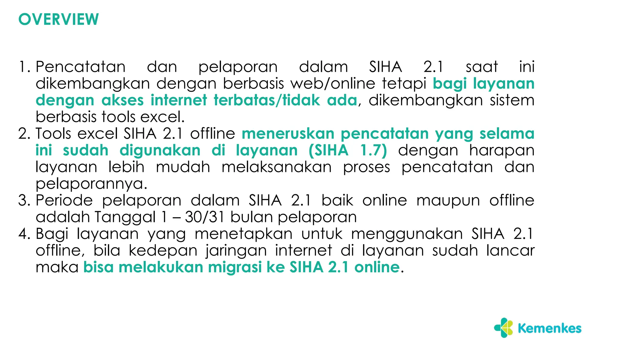 OVERVIEW SIHA PROGRAM HIV AIDS-IMS OFFLINE | PPTX