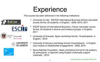 Overview social enterprise training course | PDF | Undergraduate ...