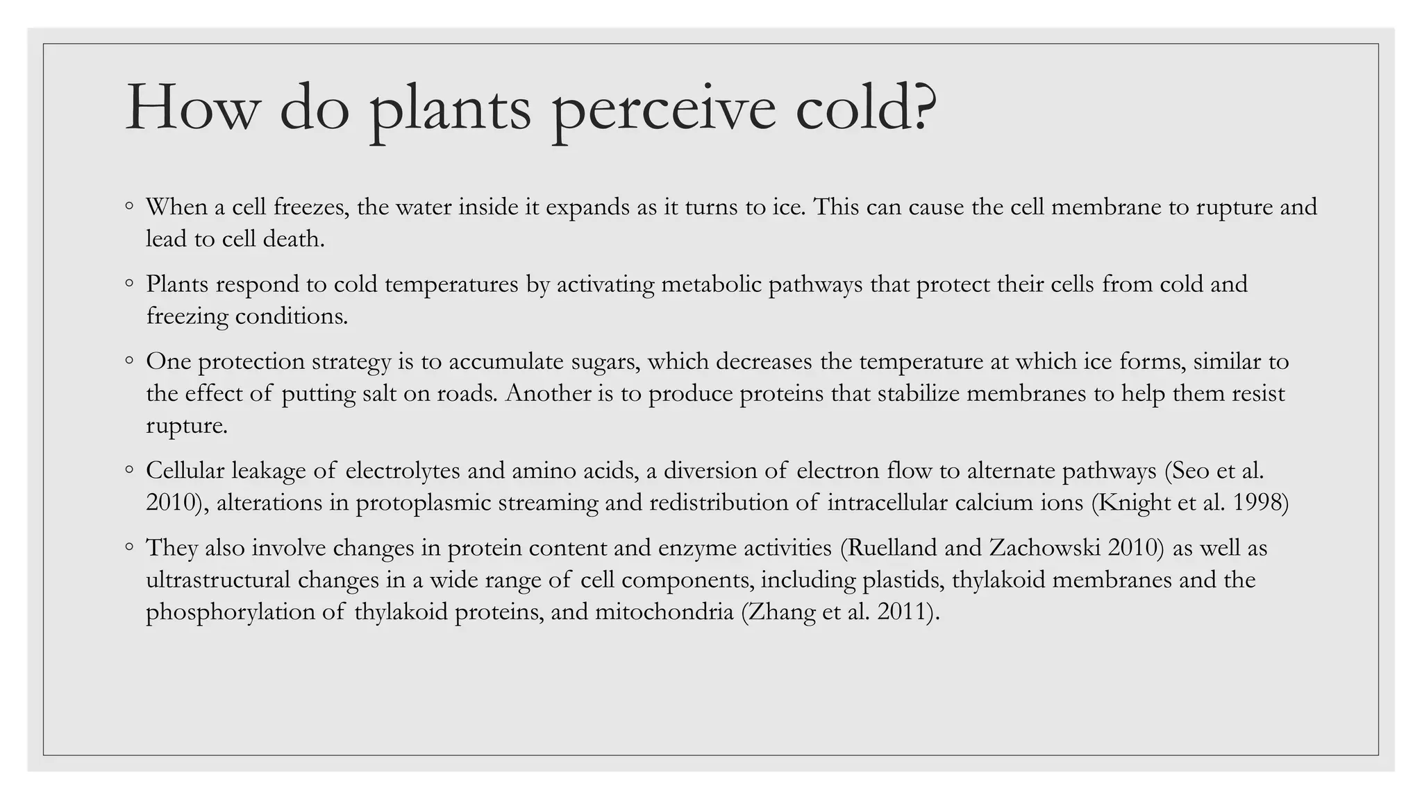 Overviews of cold tolerance regulatory mechanisms | PPTX