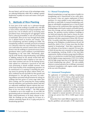 An Overview of the System of Rice Intensification for Paddy Fields of ...