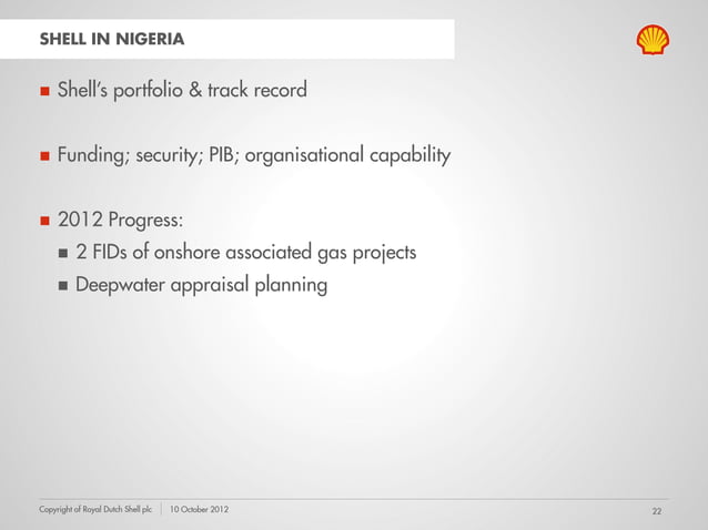 Shell In Nigeria & SPDC JV Overview | PDF