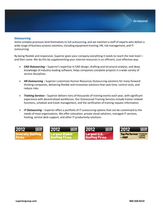Overview superior group | PDF