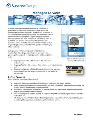 Overview superior group | PDF