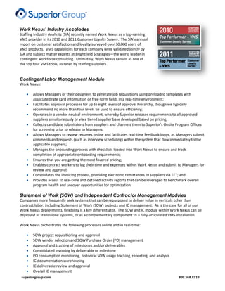 Overview superior group | PDF