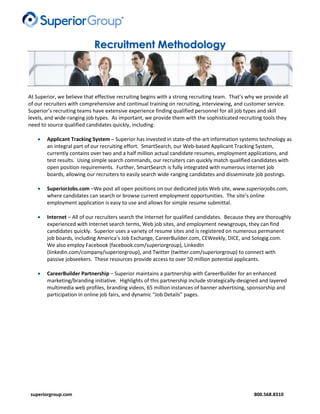 Overview superior group | PDF