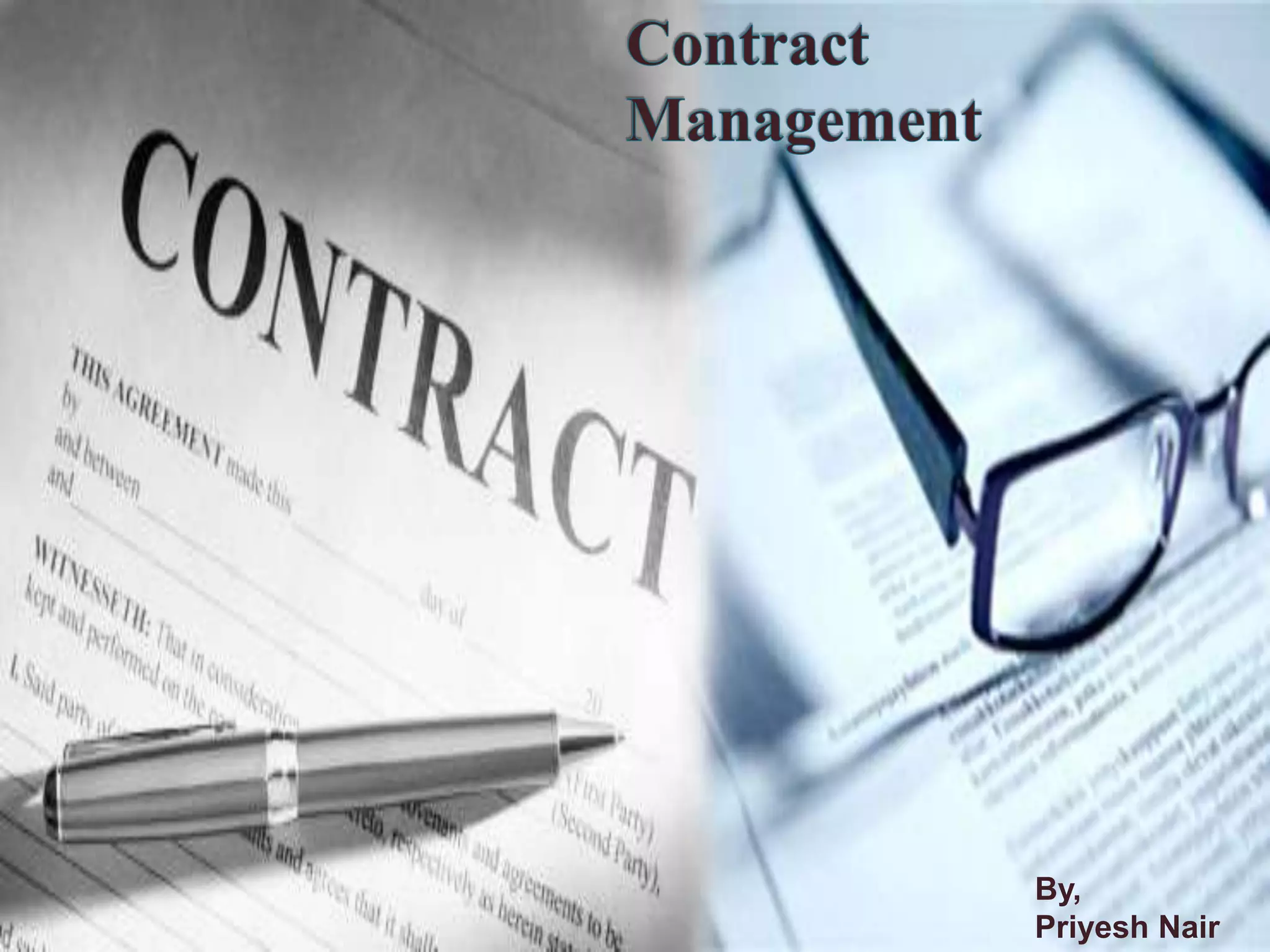 Overview to contract management | PPTX