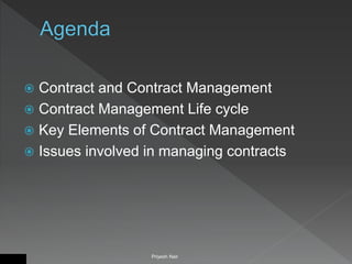 Overview to contract management | PPTX