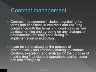 Overview to contract management | PPTX