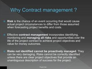 Overview to contract management | PPTX