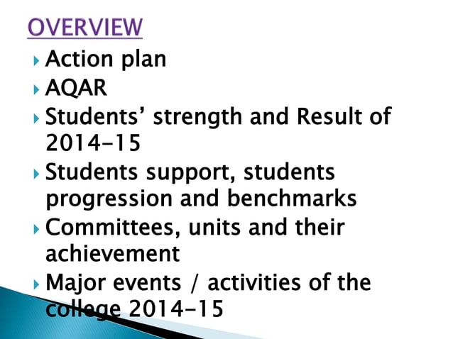 IQAC PPT FOR NAAC PEER TEAM-2016 | PPTX