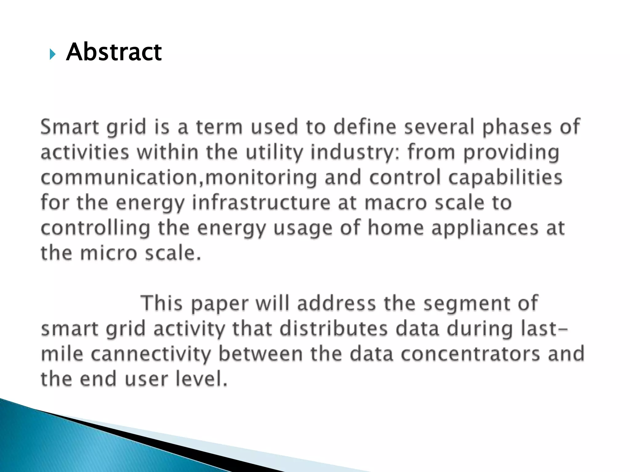 Overvoltage Protection Of Data Concentrators Used In Smart Pptx