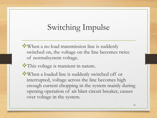 Over voltages in power system | PPT