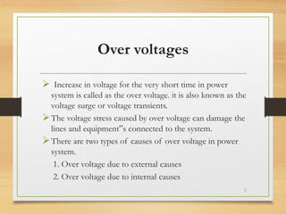 Over voltages in power system | PPT