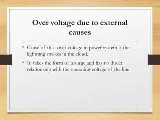 Over voltages in power system | PPT
