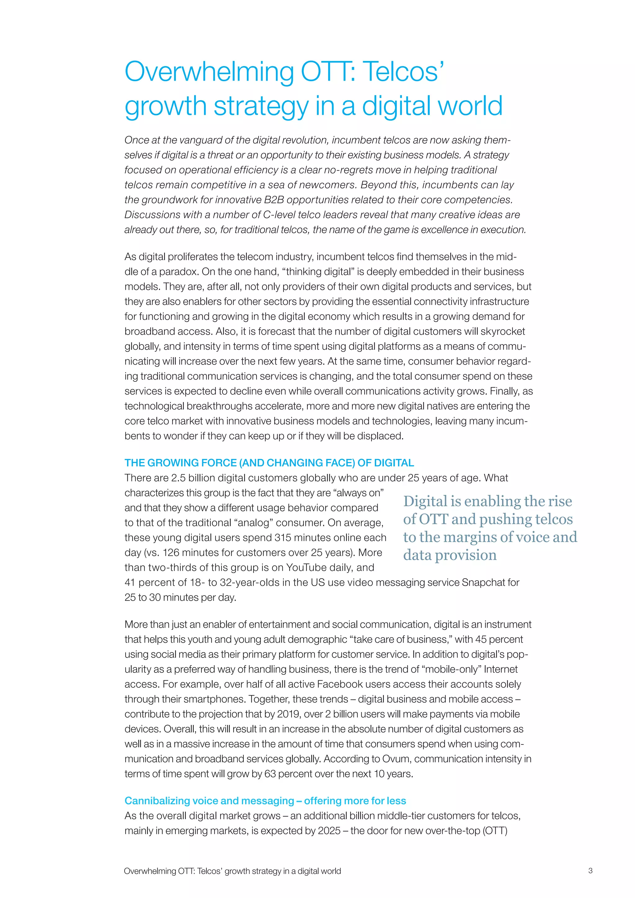 Overwhelming ott-telcos-growth-strategy-in-a-digital-world | PDF