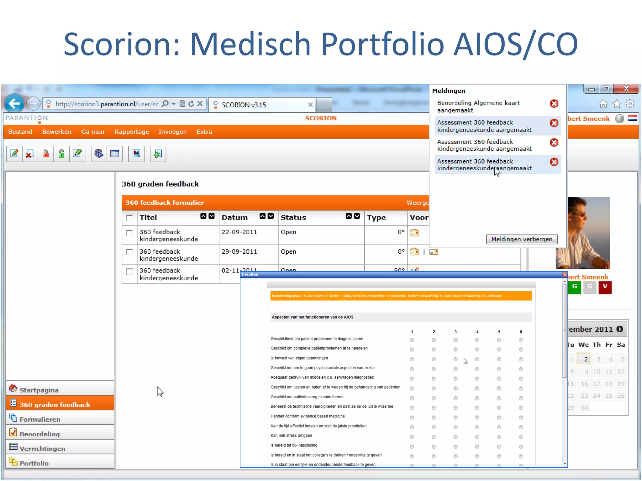Overzicht scorion voorbeeldmodules screenshots | PDF