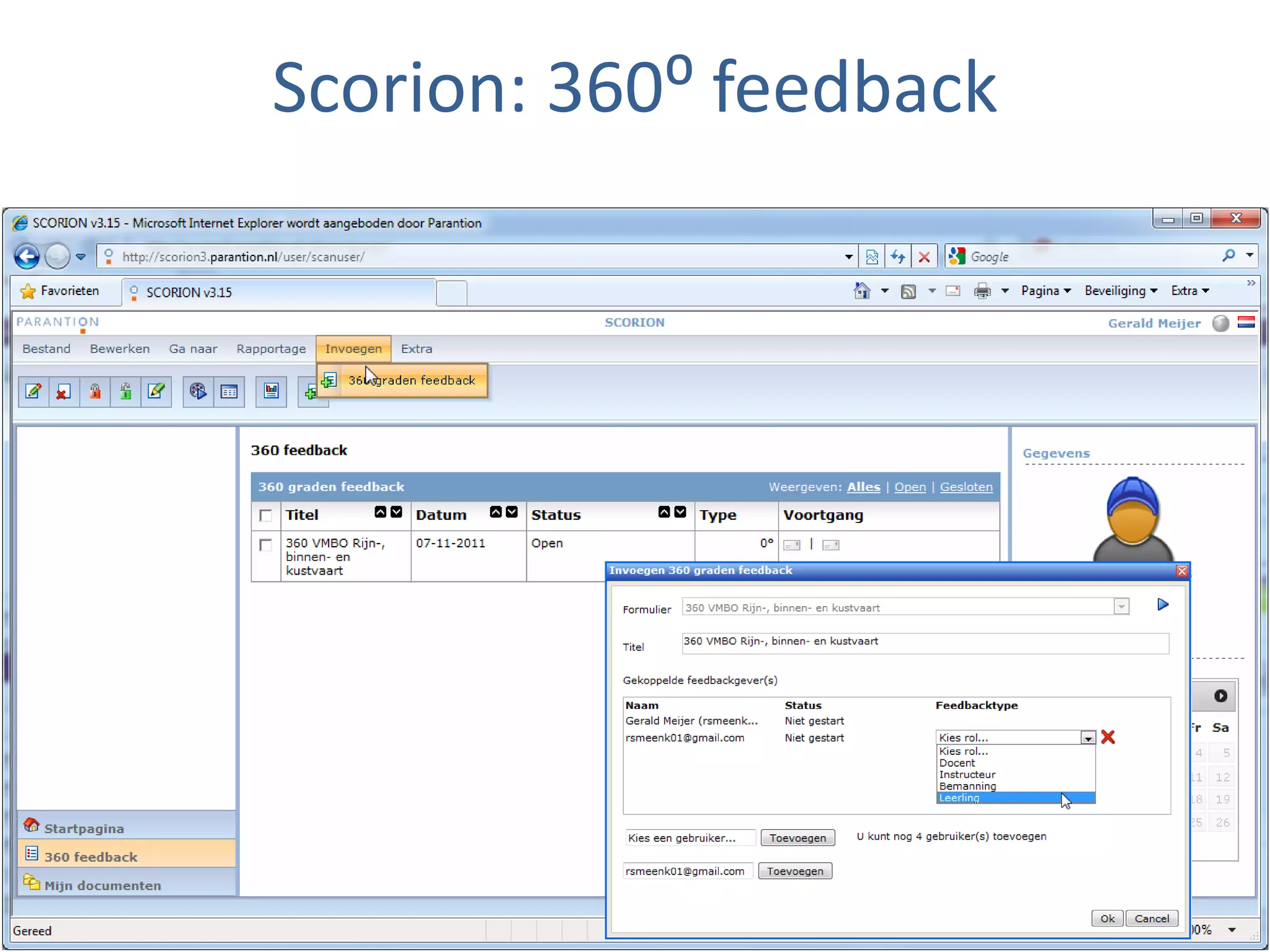 Overzicht scorion voorbeeldmodules screenshots | PDF