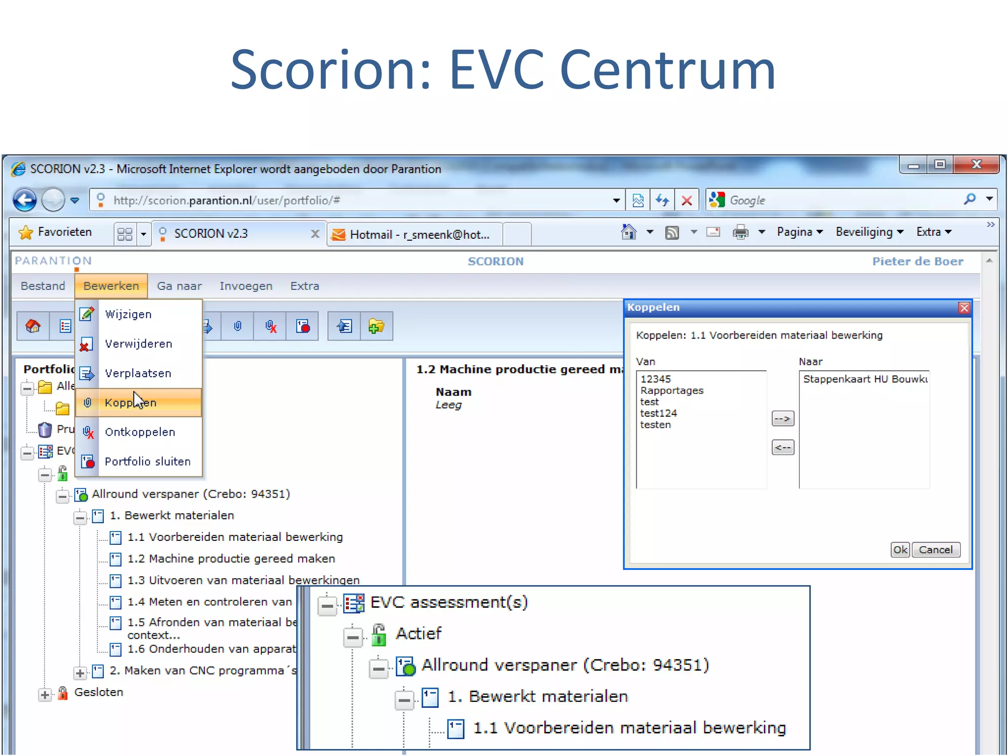 Overzicht scorion voorbeeldmodules screenshots | PDF