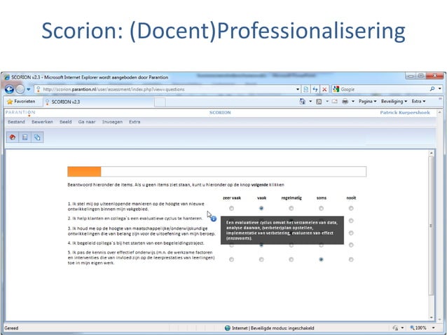 Overzicht scorion voorbeeldmodules screenshots | PDF