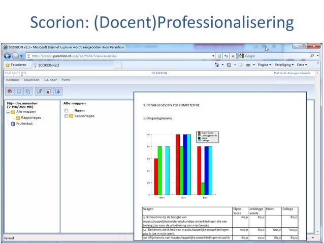 Overzicht scorion voorbeeldmodules screenshots | PDF