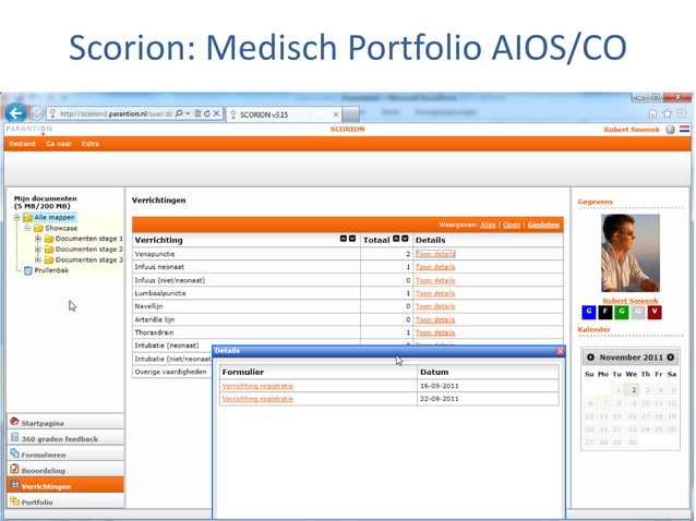 Overzicht scorion voorbeeldmodules screenshots | PDF