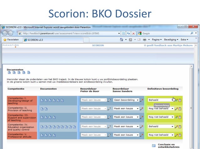 Overzicht scorion voorbeeldmodules screenshots | PDF