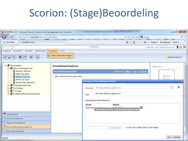 Overzicht scorion voorbeeldmodules screenshots | PDF