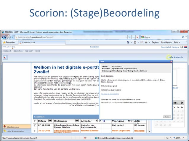 Overzicht scorion voorbeeldmodules screenshots | PDF