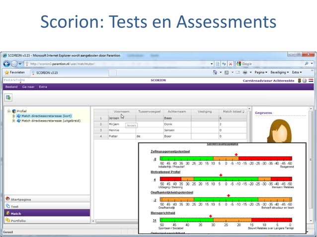 Overzicht scorion voorbeeldmodules screenshots | PDF