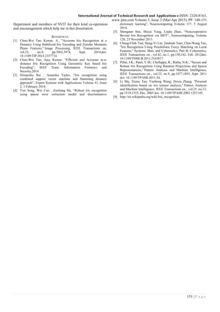 A SURVEY ON IRIS RECOGNITION FOR AUTHENTICATION | PDF