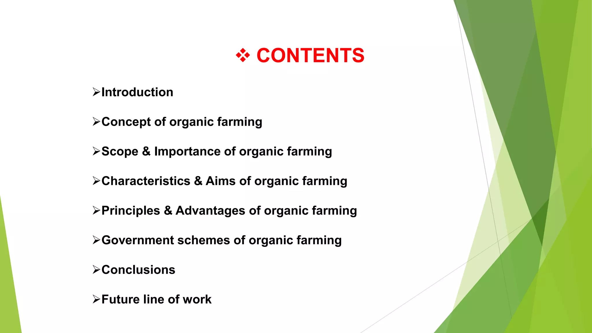 ORGANIC FARMING: IT’S IMPACT ON SOIL HEALTH AND FOOD GRAIN SECURITY | PPTX