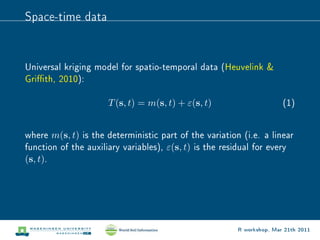 Space-time data workshop at IfGI | PPT