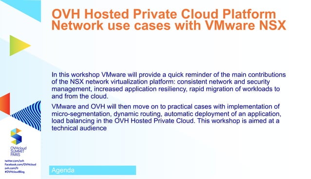 OVHcloud Hosted Private Cloud Platform Network use cases with VMware NSX | PDF | Cloud Computing ...