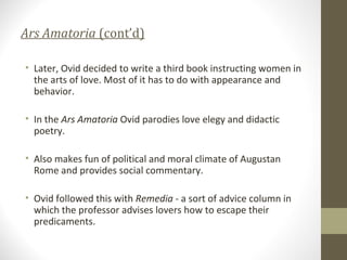 Unit Eleven - Ovid | PPT | Poetry | Books and Literature