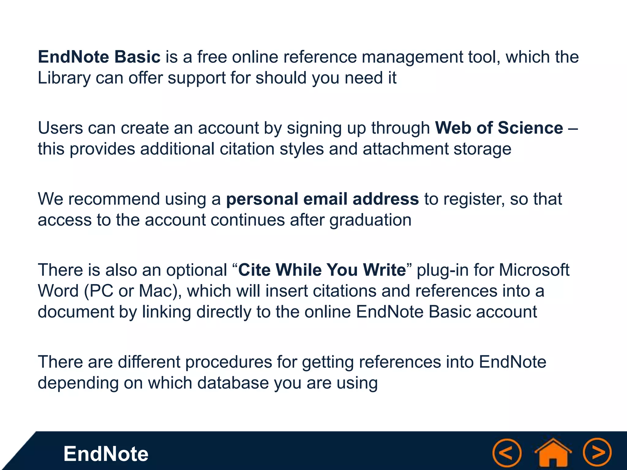 Exporting references - Ovid - Knowledge Base | PPTX