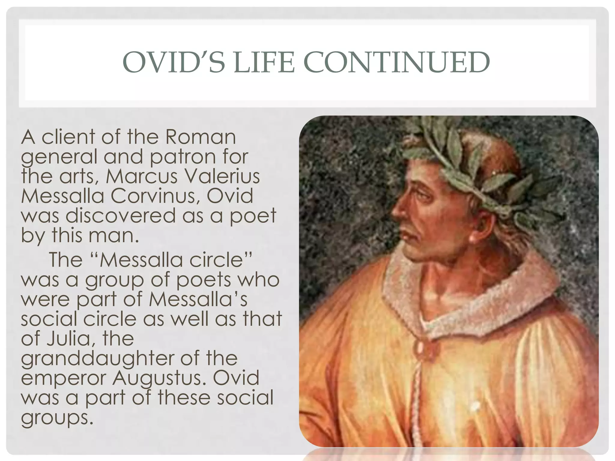 Ovid's Life and Works - Francesca Farris | PPTX