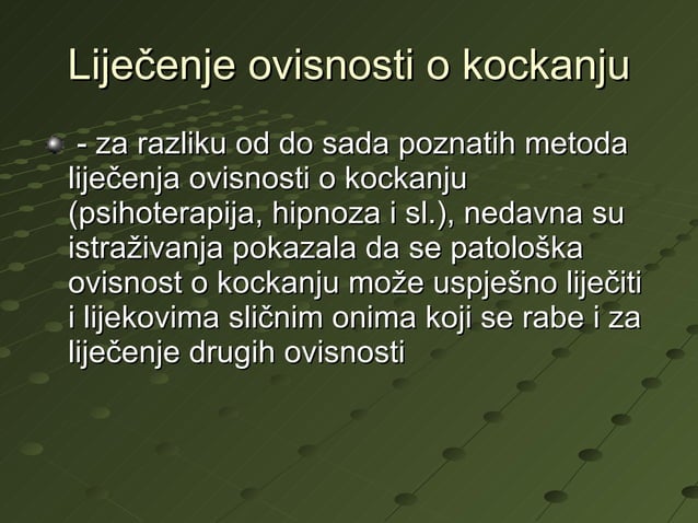 Ovisnost o kockanju - Ivan Kordić | PPT