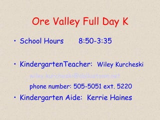 Ov kindergarten orientation powerpoint | PPT