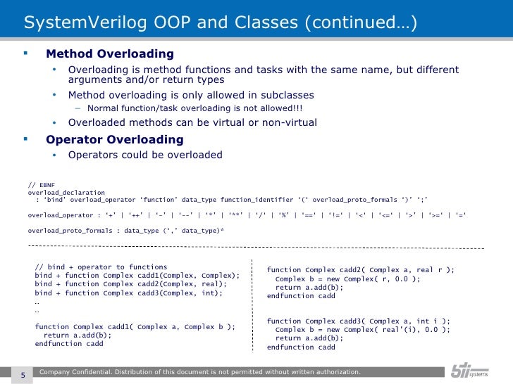 Systemverilog Oop Ovm Features Summary 