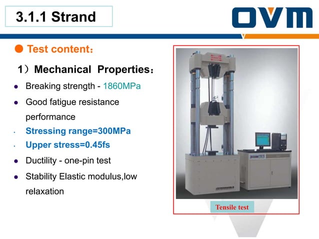 OVM250 Stay Cable System.ppt | Chemistry | Science