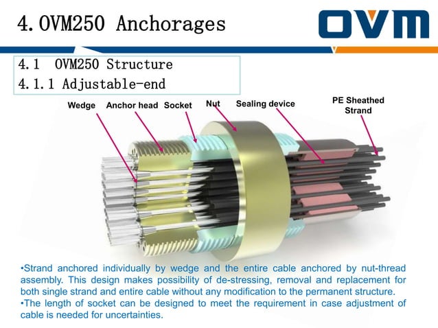 OVM250 Stay Cable System.ppt | Chemistry | Science