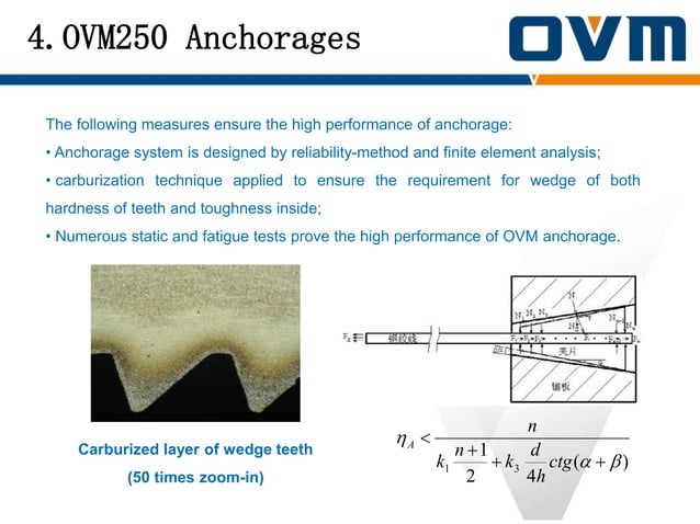 OVM250 Stay Cable System.ppt | Chemistry | Science