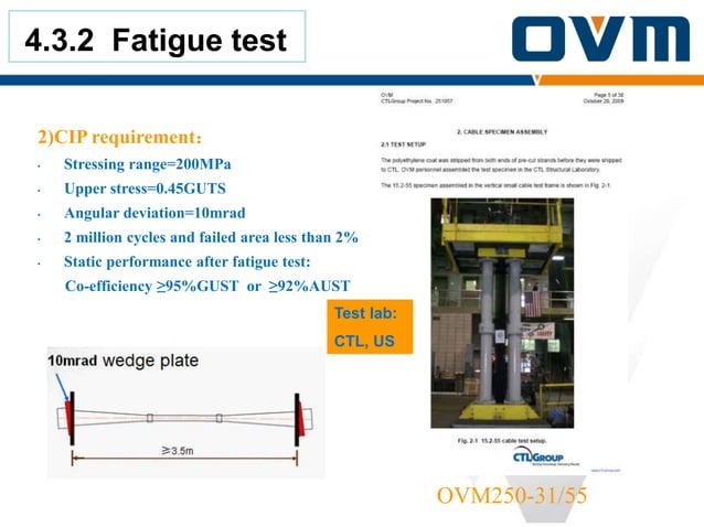 OVM250 Stay Cable System.ppt | Chemistry | Science