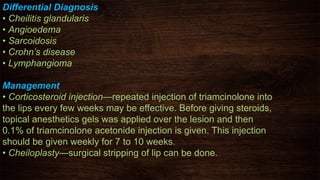 lesions of lip | PPTX