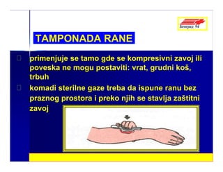 Krvarenje i zbrinjavanje rane | PPT