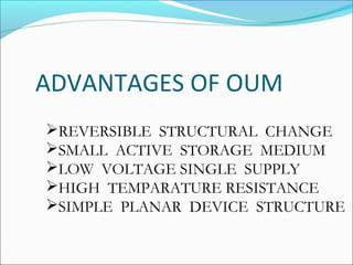 Ovonic unified memory | PPT