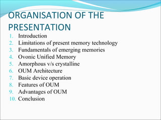 Ovonic unified memory | PPT